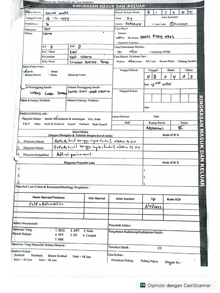 Laporan Pelaksanaan Kb Pasca Salin | PDF