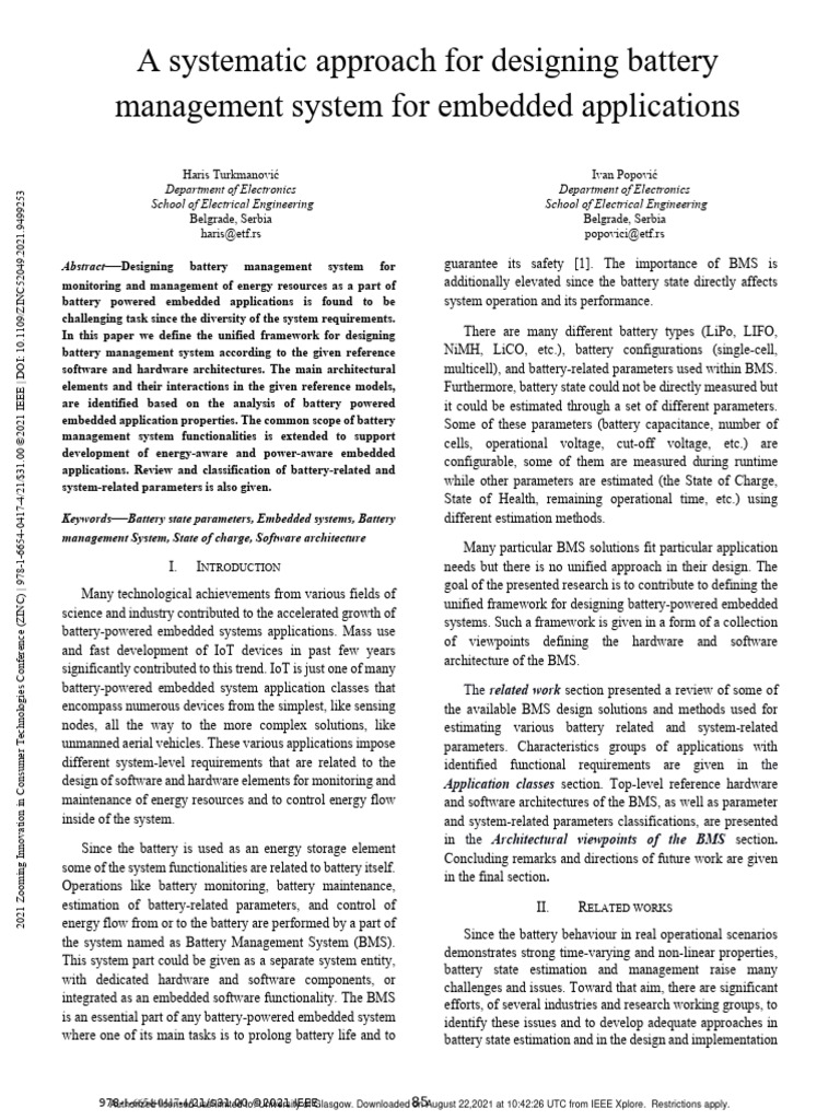 A Systematic Approach For Designing Battery Management System For Pdf