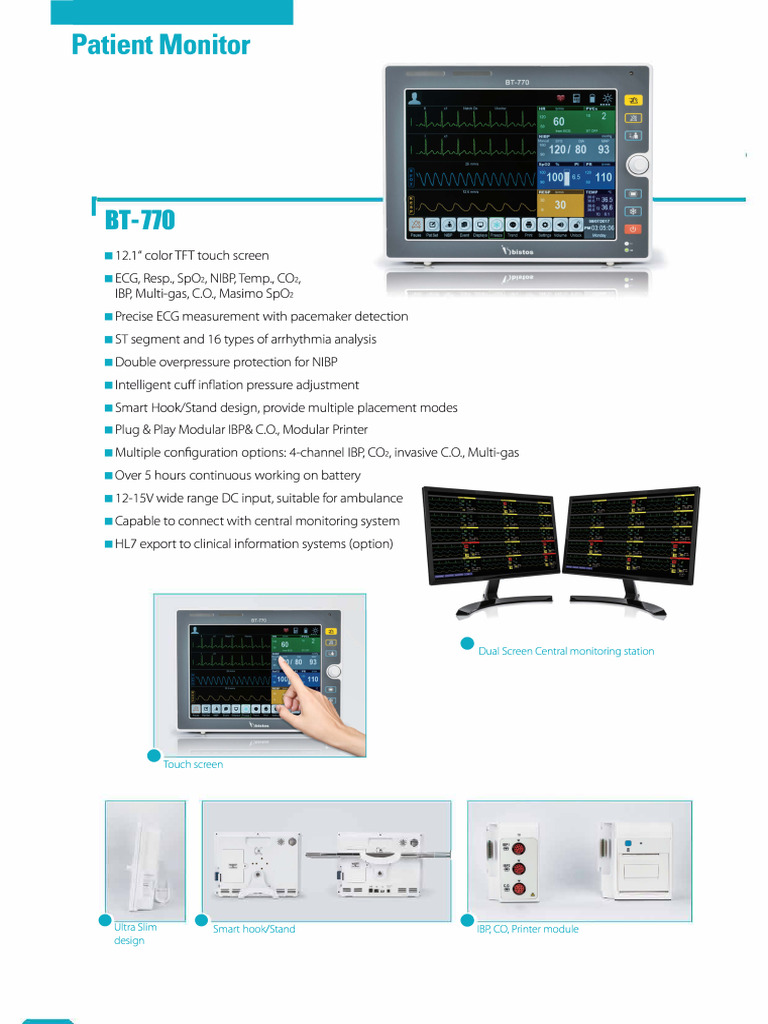 BT-770 cat. | PDF | Electrocardiography | Heart Rate