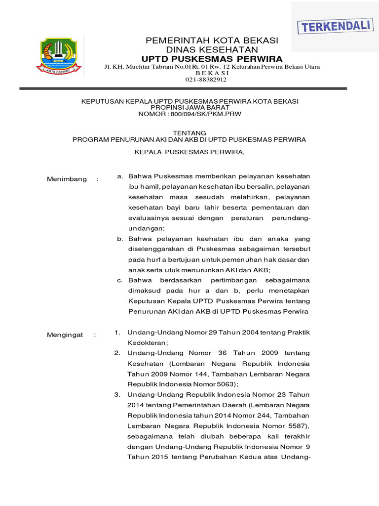 SK Program Penurunan Aki Dan Akb | PDF