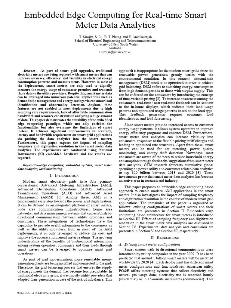 Embedded Edge Computingforrealtimesmartmeterdataanalytics | Download ...