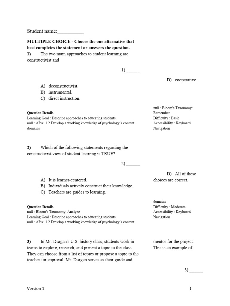 Chapter 10 Schools - Version1 | PDF | Learning | Adolescence