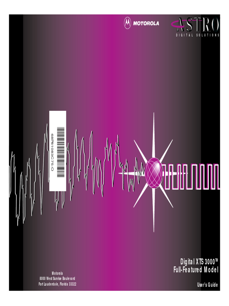 XTS3000 User Manual | PDF | Ultra High Frequency | Copyright