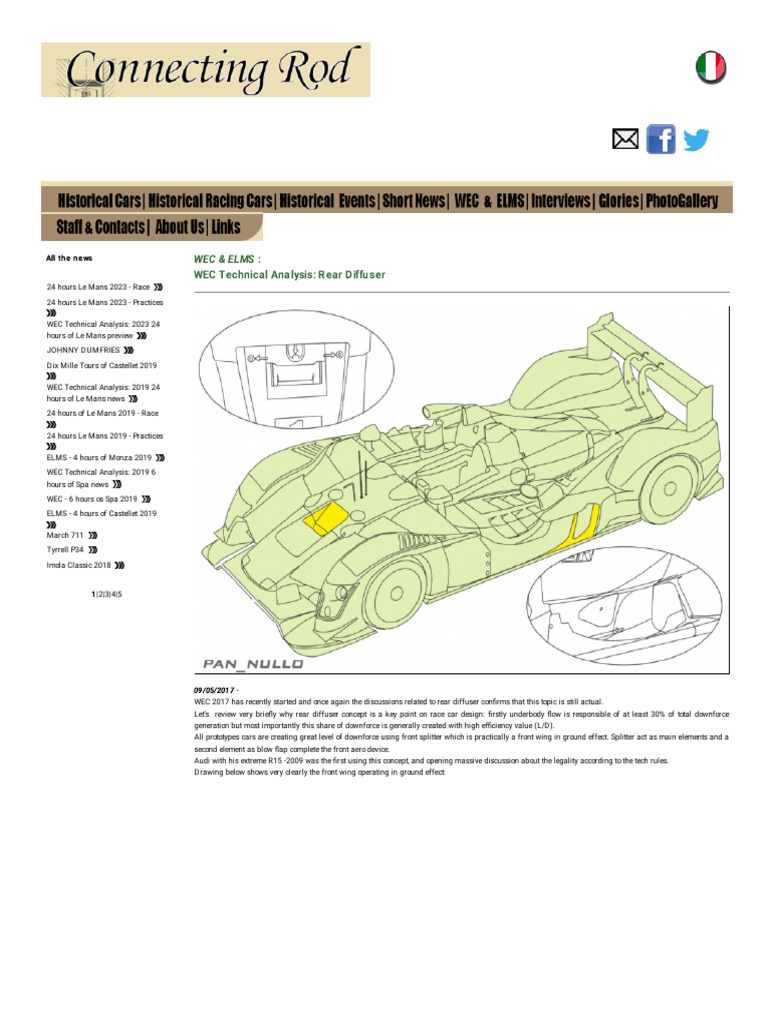 ConnectingRod - WEC Technical Analysis - Rear Diffuser | PDF | Vehicles ...