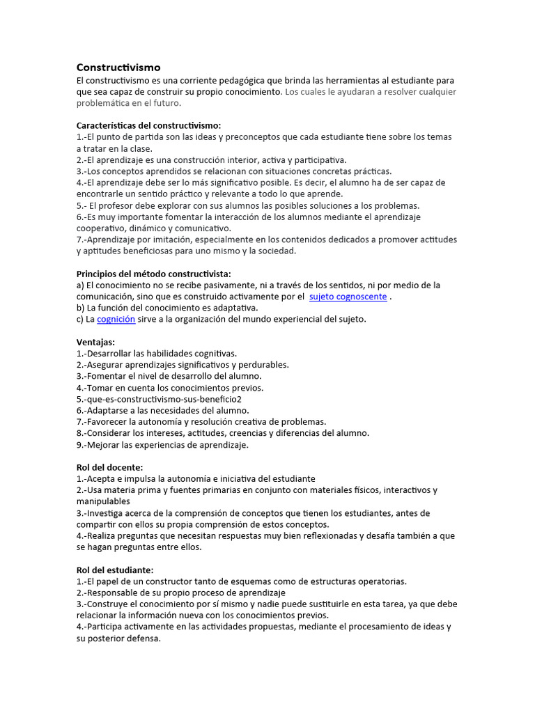 Constructivismo | PDF