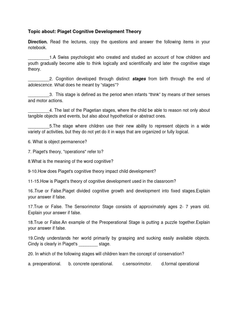 Ped 101 Learning Assignment.01 | PDF | Neuroscience | Childhood