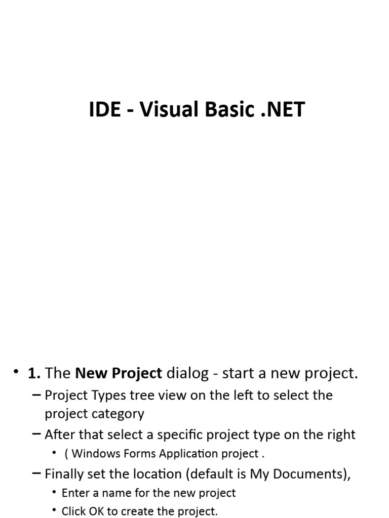 Ide Visual Basic Pdf Integrated Development Environment Computer Engineering