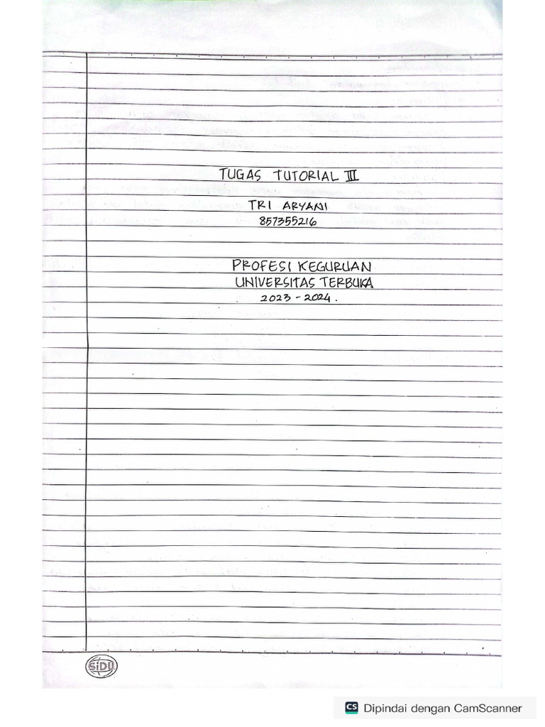 TT3 Profesi Keguruan - Tri Aryani | PDF