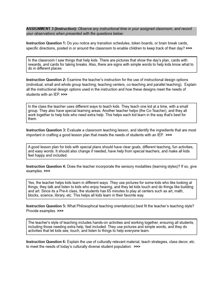 annotated-assignment 203 | PDF | Teachers | Lesson Plan