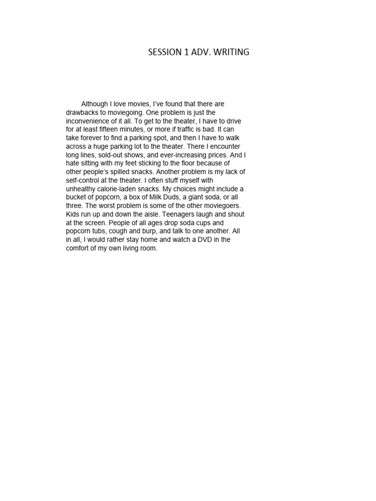 Exercise Essay | PDF | Essays | Paragraph