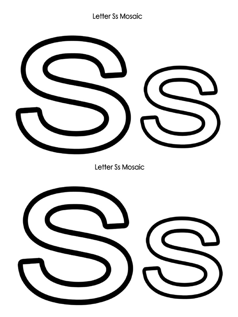 Letter Ss Mosaic | PDF
