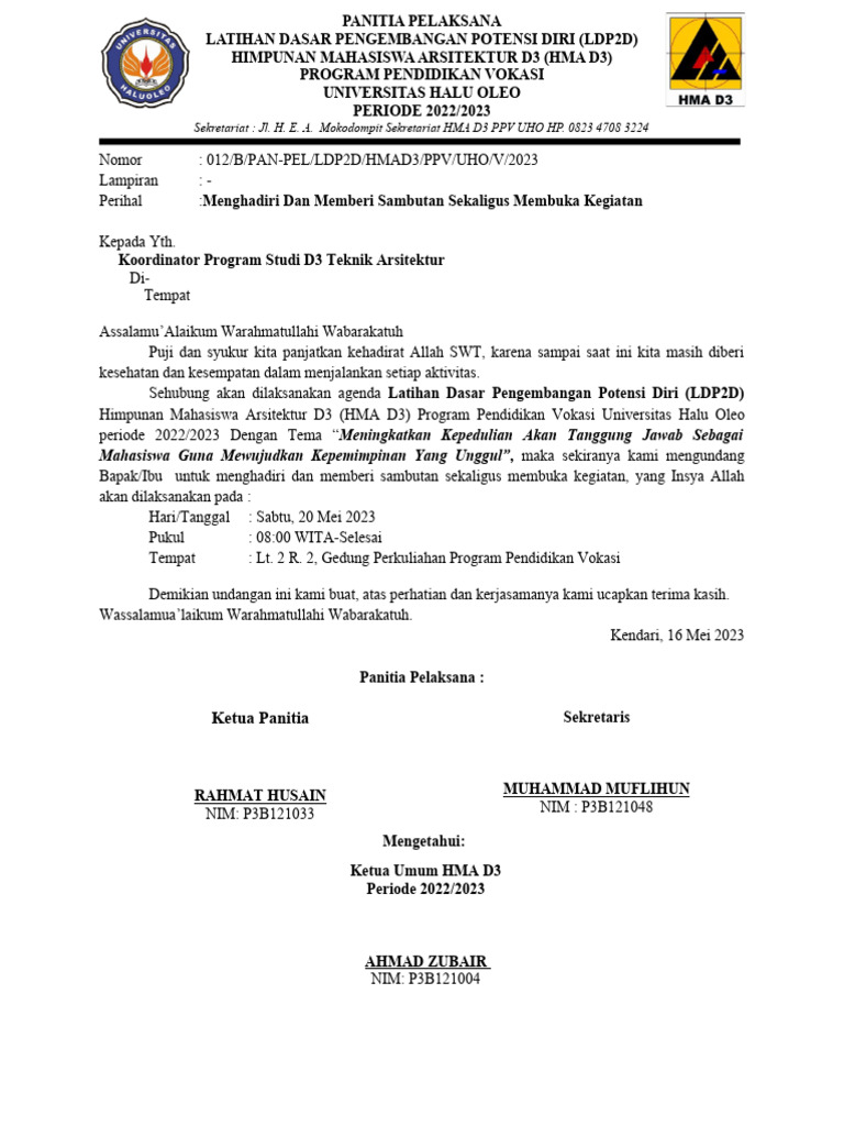 Surat Menghadiri Ppv Pdf