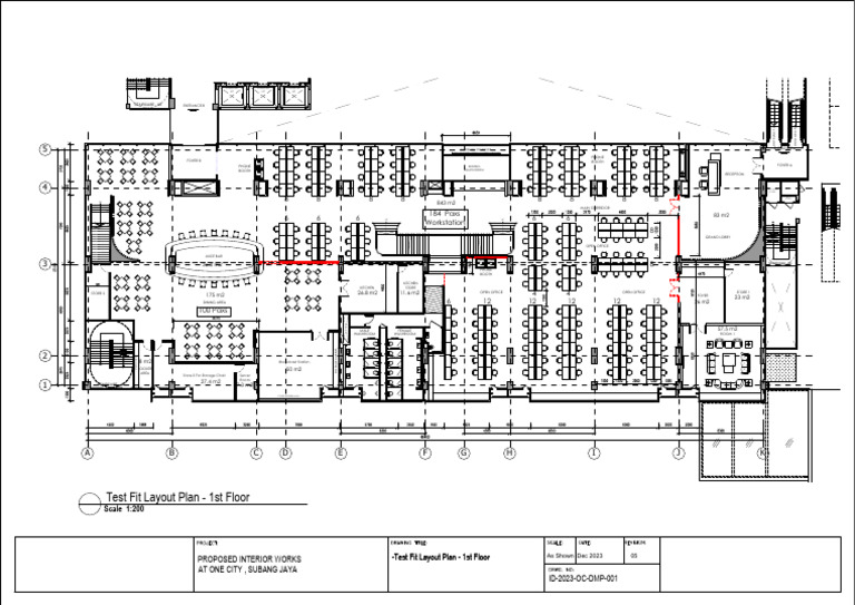 Test Fit Plan - Rev 05 - 1st Floor - 9.12.2023 | PDF