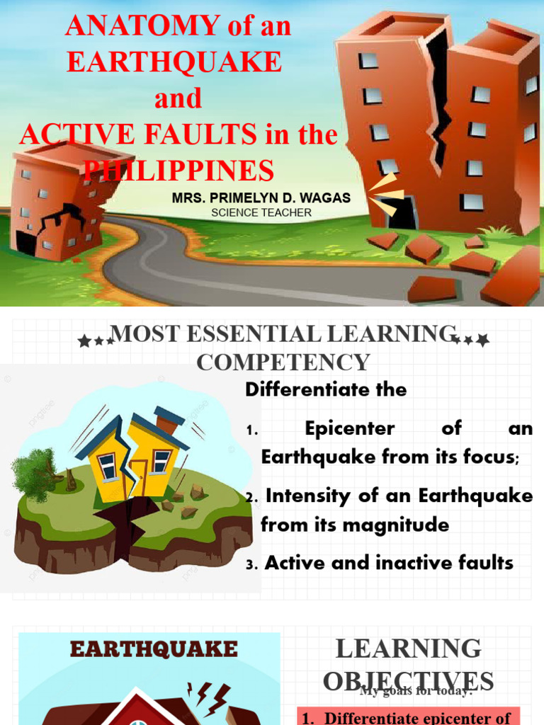 q2_w3_anatomy of Earthquake & Active Faults in the Philippines | PDF ...