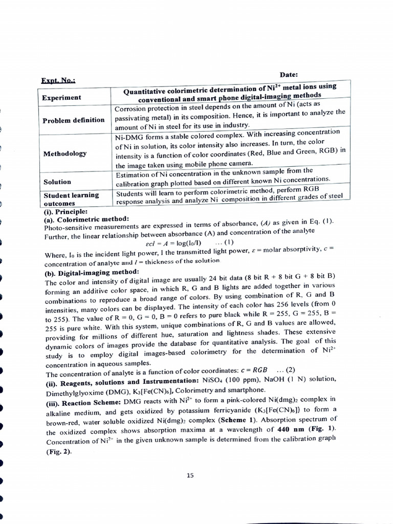exp4 | PDF | Absorbance | Rgb Color Model