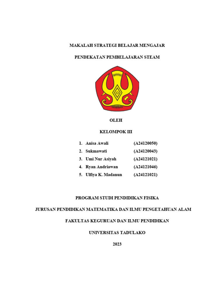 Strategi Pembelajaran Pendekatan STEAM | PDF | Ilmu Sosial | Seni
