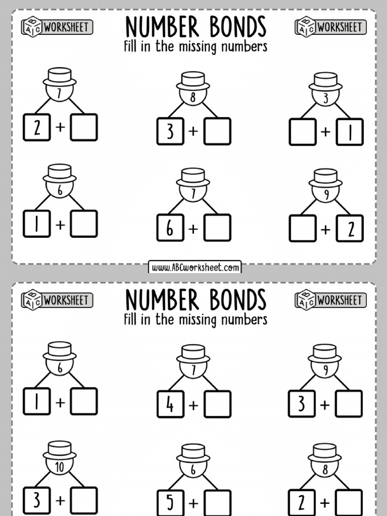 Number Bonds Activities | PDF