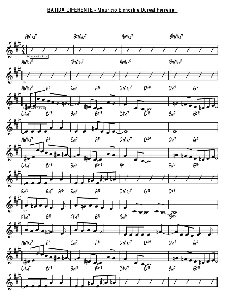 BATIDA DIFERENTE - BB | PDF