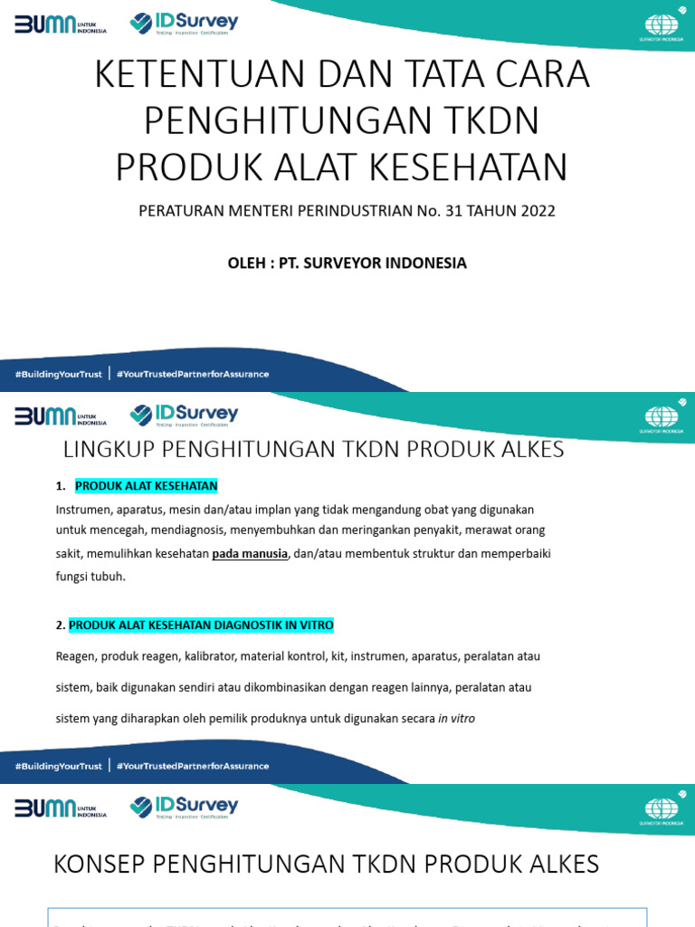 Tata Cara Penghitungan TKDN Alkes | PDF | Komputer | Teknologi & Rekayasa