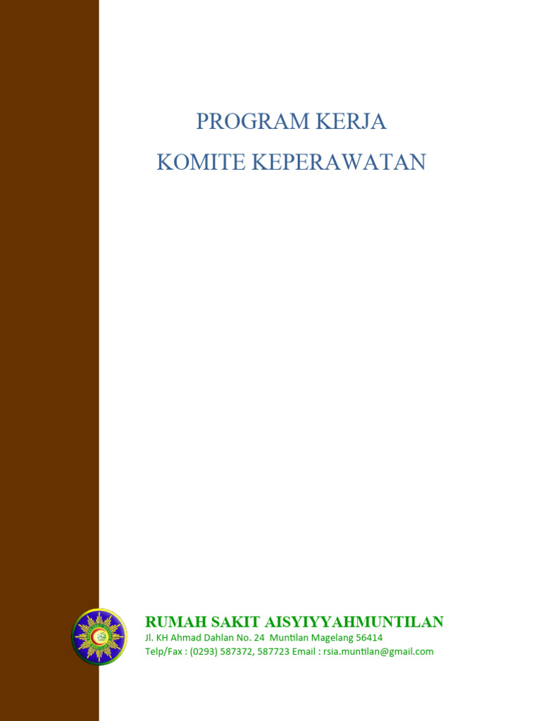 Contoh Program Kerja Komite Keperawatan | PDF | Bisnis