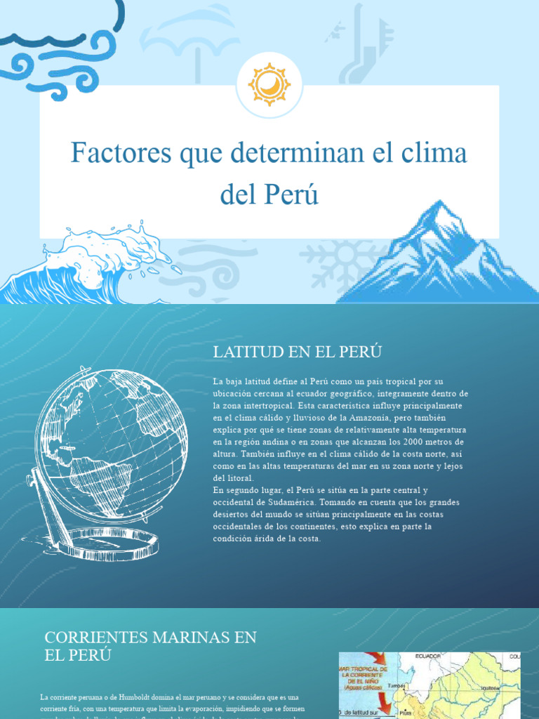 Factores Que Determinan El Clima Del Perú | PDF