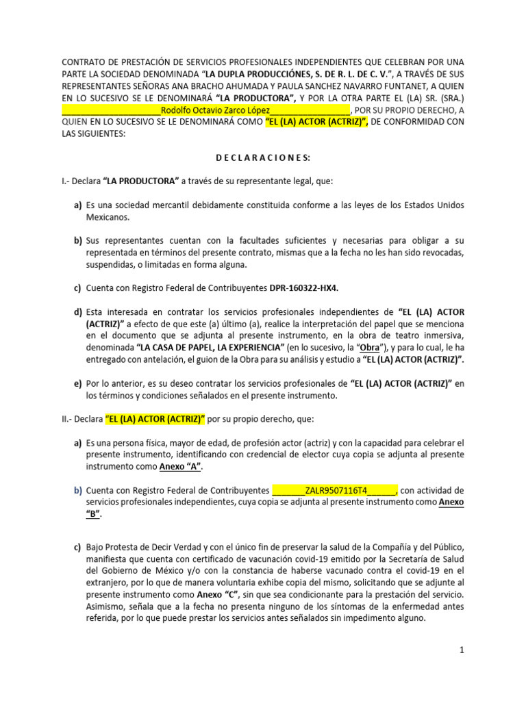 Chicago - Obra La Casa de Papel 18 de Octubre | PDF | Impuestos | Actor
