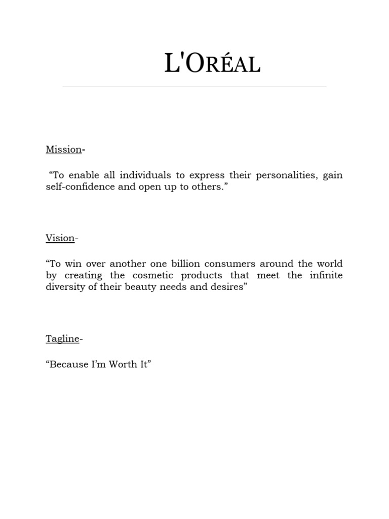 L'Oreal Case Study | PDF | Marketing | Business Economics