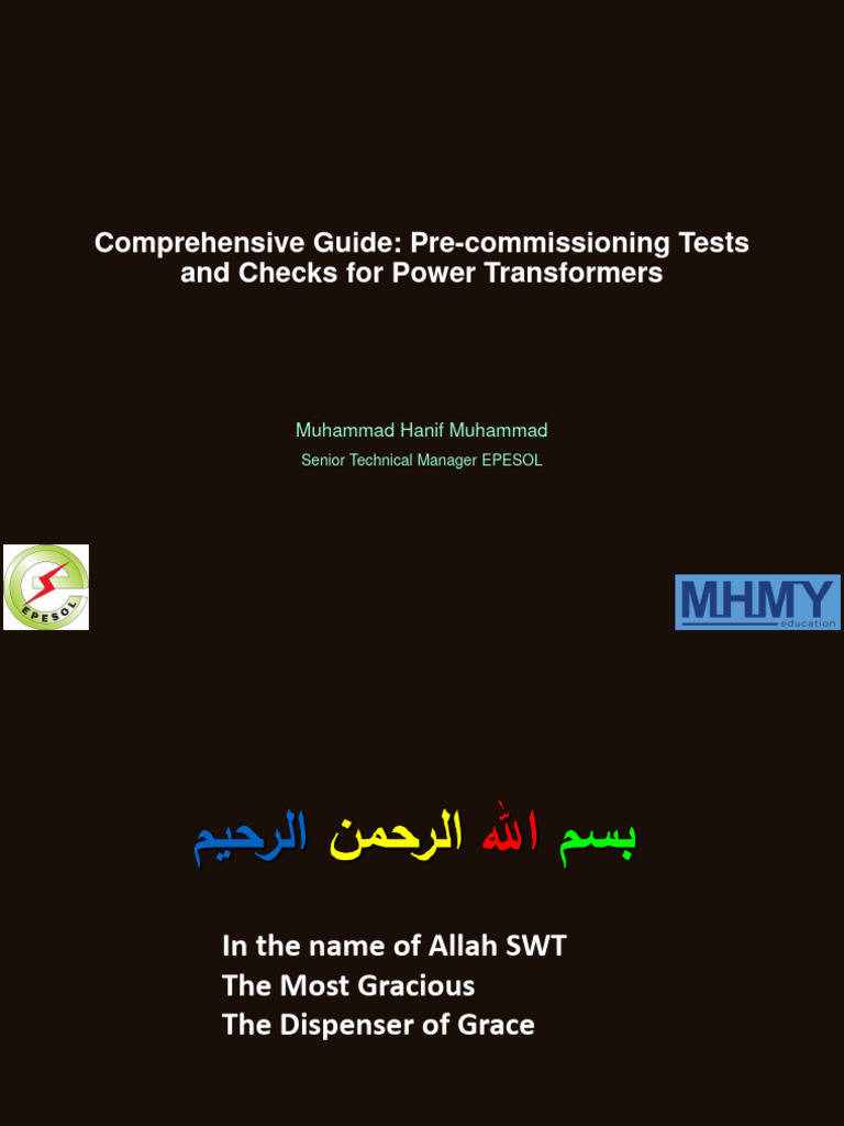 Pre Commissioning Tests And Checks For Power Transformers Download