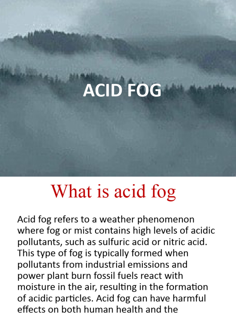 Acid Fog - Mubeenul Haque | PDF