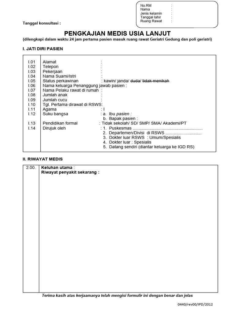 Form Cga Koreksi Terbaru | PDF