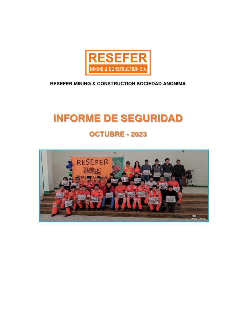 Informe Gsso Octubre 2023 - Resefer | PDF | Tecnología