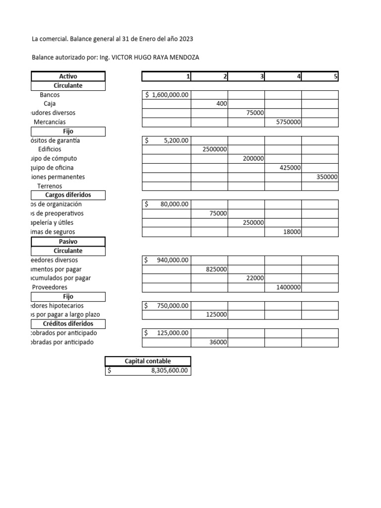 Balances Generales 2023 | PDF | Hoja de balance | Contabilidad