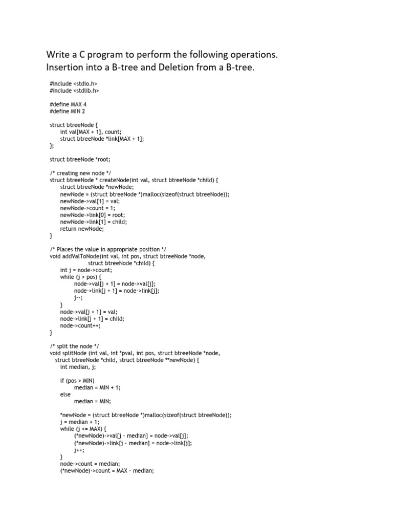 B Tree | PDF | Computer Programming | Computer Data