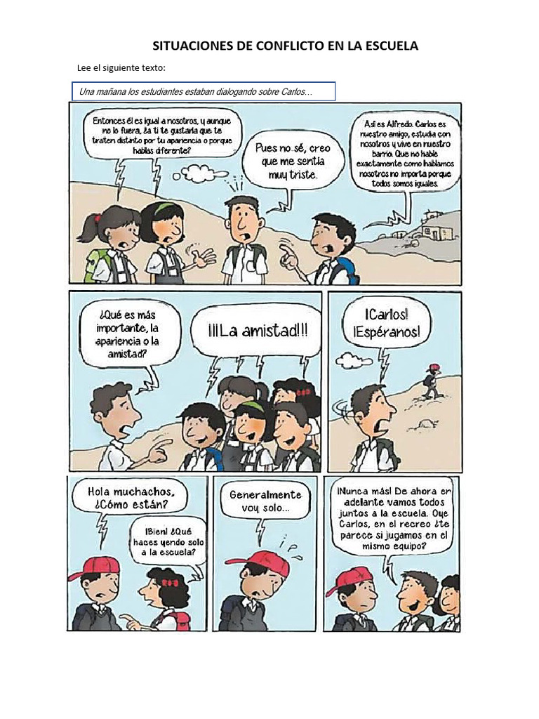 Historieta de Conflicto | PDF