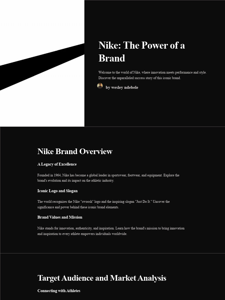 Nike Brand Overview and Strategy Insights | PDF | Art