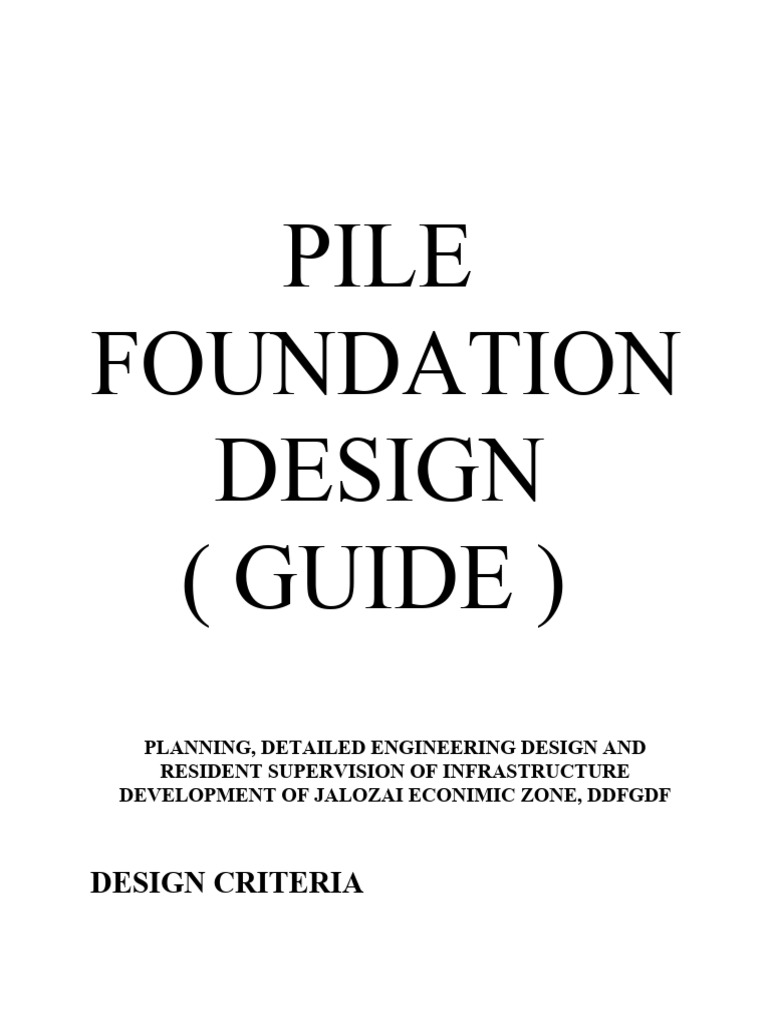 CC sPILE FOUNDATION | PDF | Deep Foundation | Geotechnical Engineering