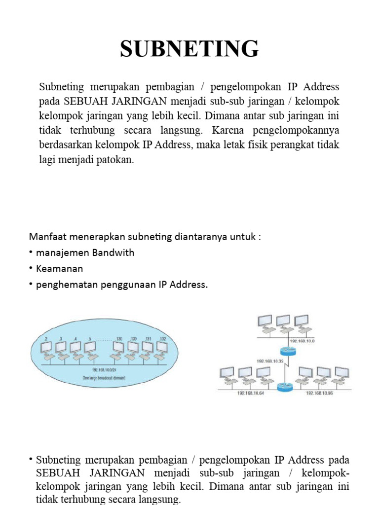 Section 7 Subneting | PDF