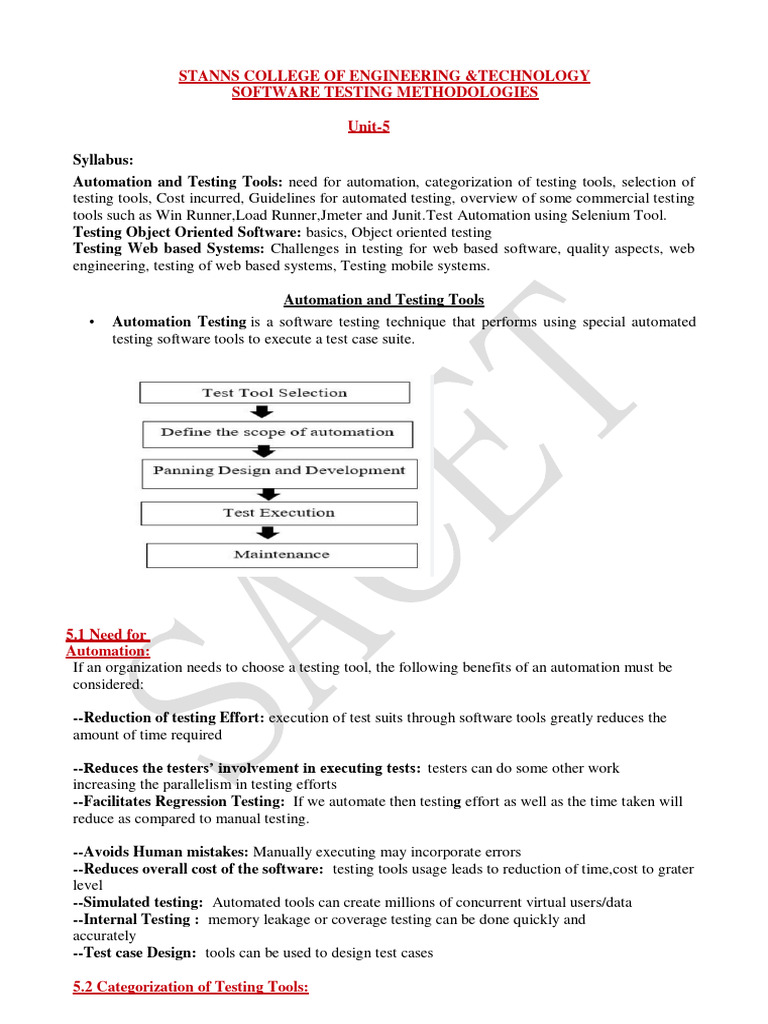 Unit-5 STM To Follow | PDF | Selenium (Software) | World Wide Web