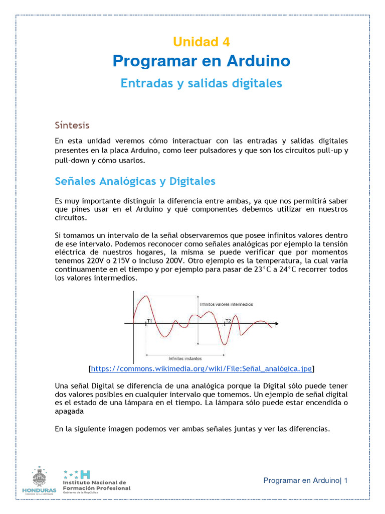 Clase 4 ARDUINO HONDURAS | PDF | Arduino | Señal analoga Clase 4 ARDUINO HONDURAS | PDF | Arduino | Señal analoga