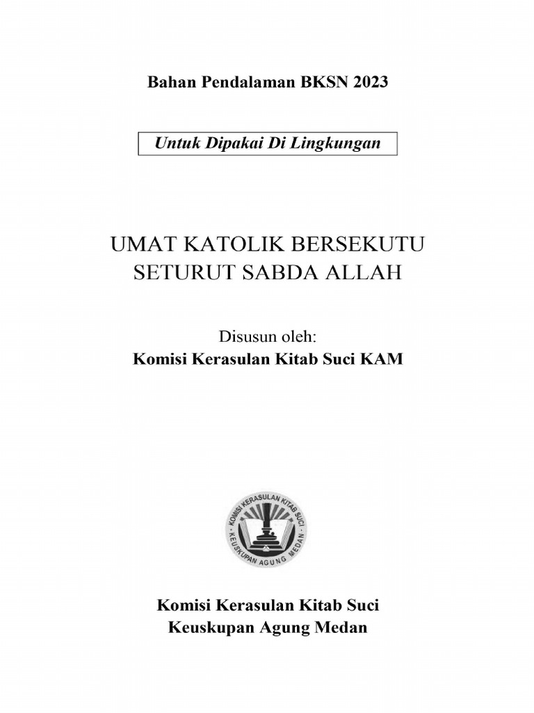 Bahan BKSN Lingkungan Final Cetak 2023 | PDF
