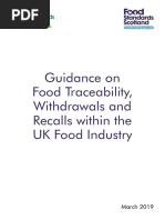 UK Food Traceability & Recall Guide | PDF | Supply Chain | Food Safety