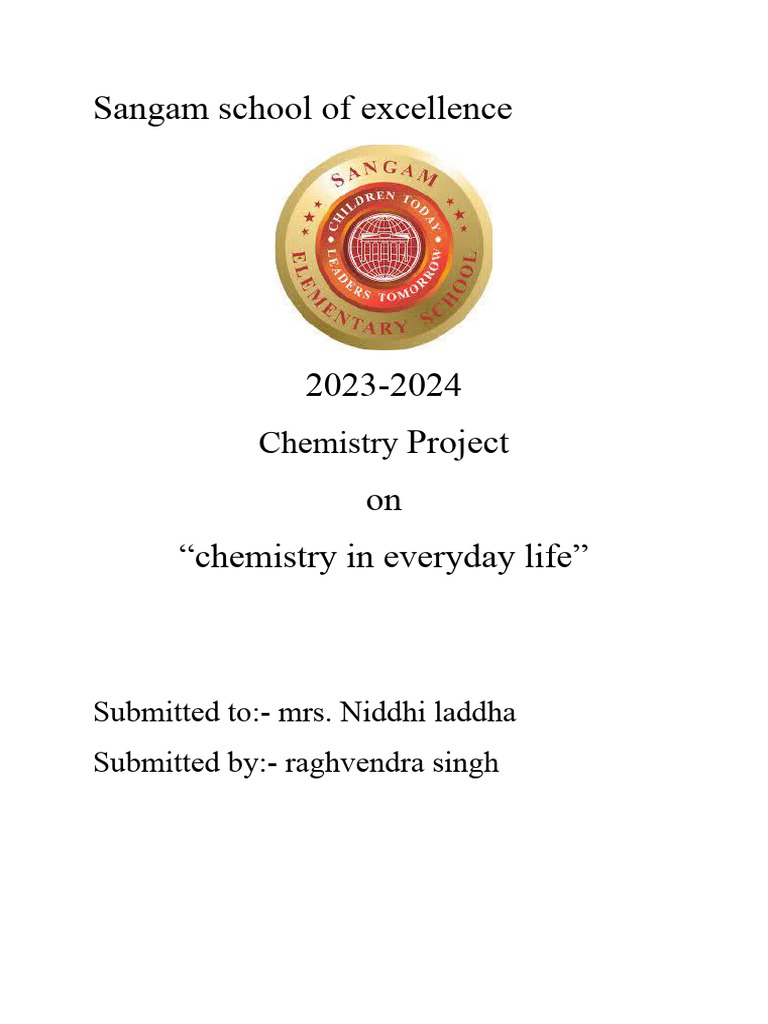 Raghvendra Chemistry Project | PDF | Active Site | Enzyme