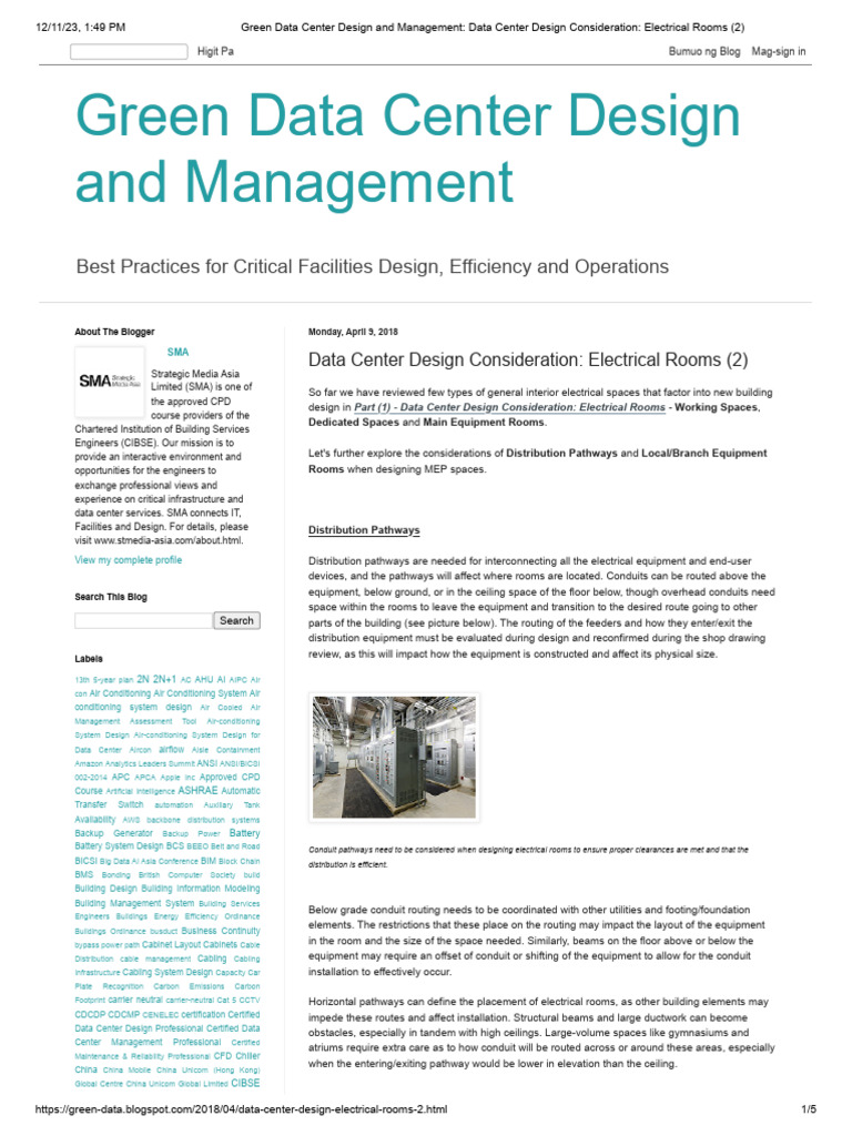 Electrical Design for Data Centers | PDF | Data Center | Computing