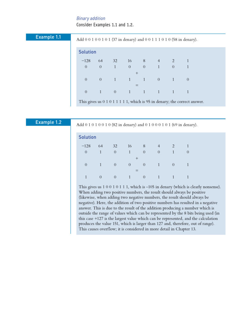 Binary Addition and Subtraction | PDF | Subtraction | Computer Engineering