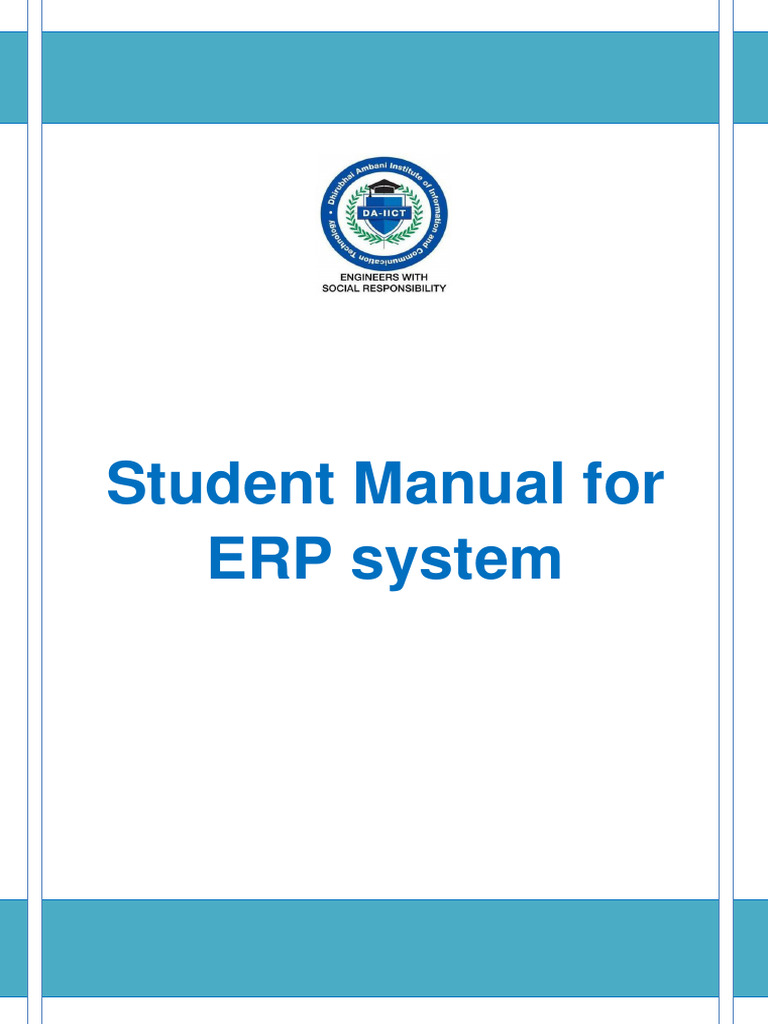 DA-IICT ERP Student Manual | PDF | Password | Payments