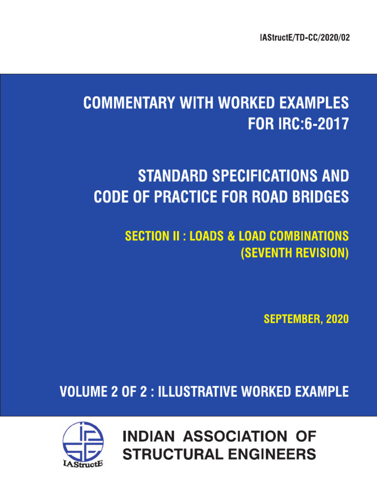 Volumen 2 of 2 - Commentary With Worked Examples For IRC6-2017 | PDF