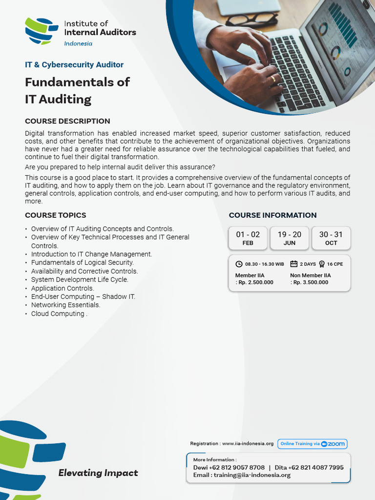 IT Auditing Fundamentals Course Details | PDF | Audit | Computing
