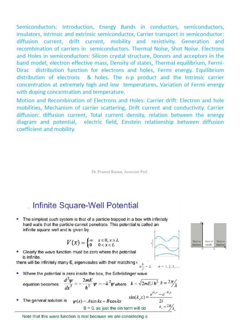 Solid State Phy 1 | PDF | Semiconductors | Doping (Semiconductor)