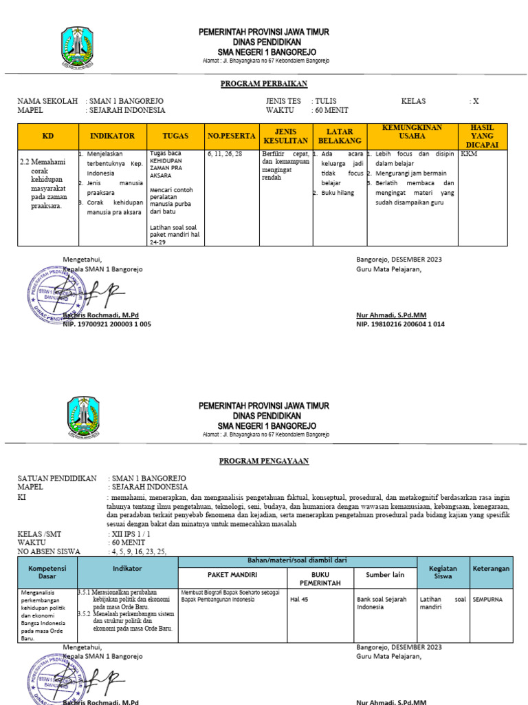 Perbaikan Dan Pengayaan | PDF