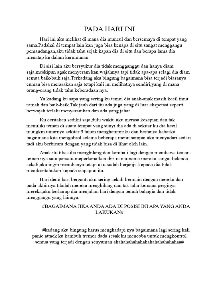 Pada Hari Ini | PDF